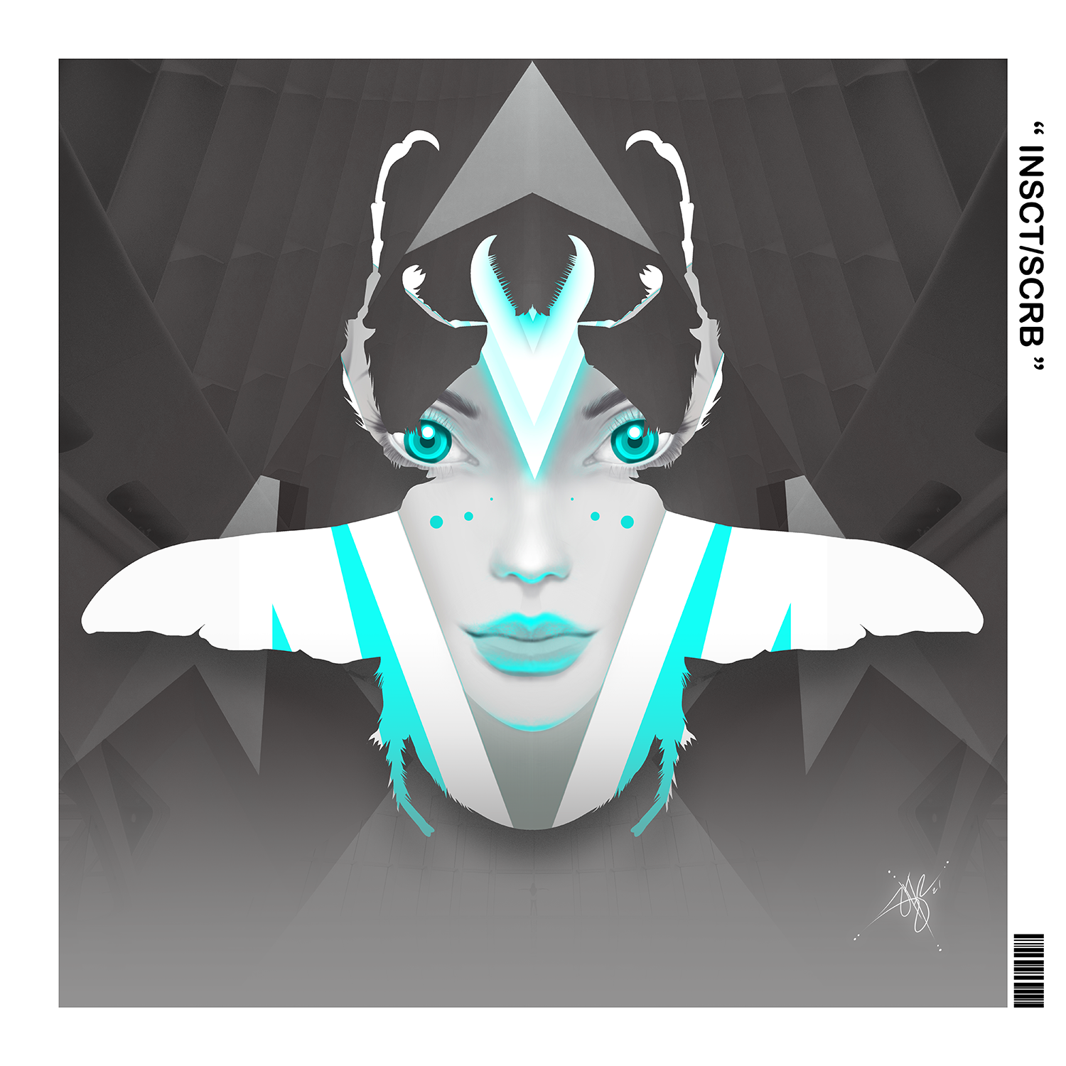 'Insectoid: Scarab' 2021. a series of digital paintings.